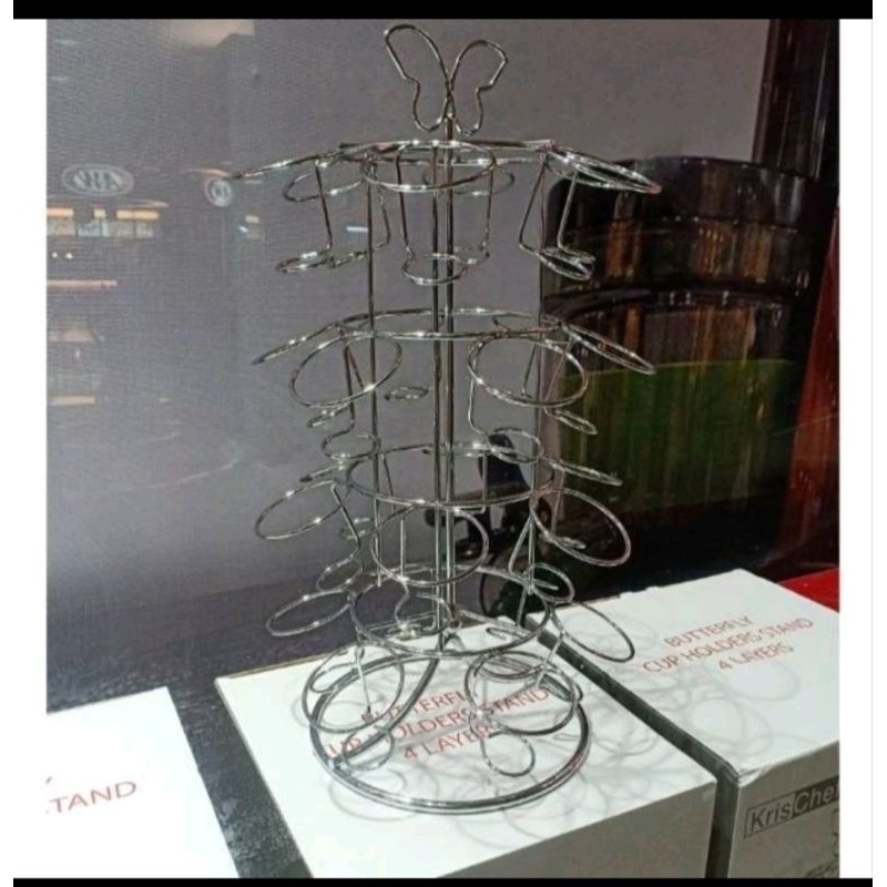 Jual Krischef rak Aqua gelas/cup holder 24 cups lucu unik/tempat ...