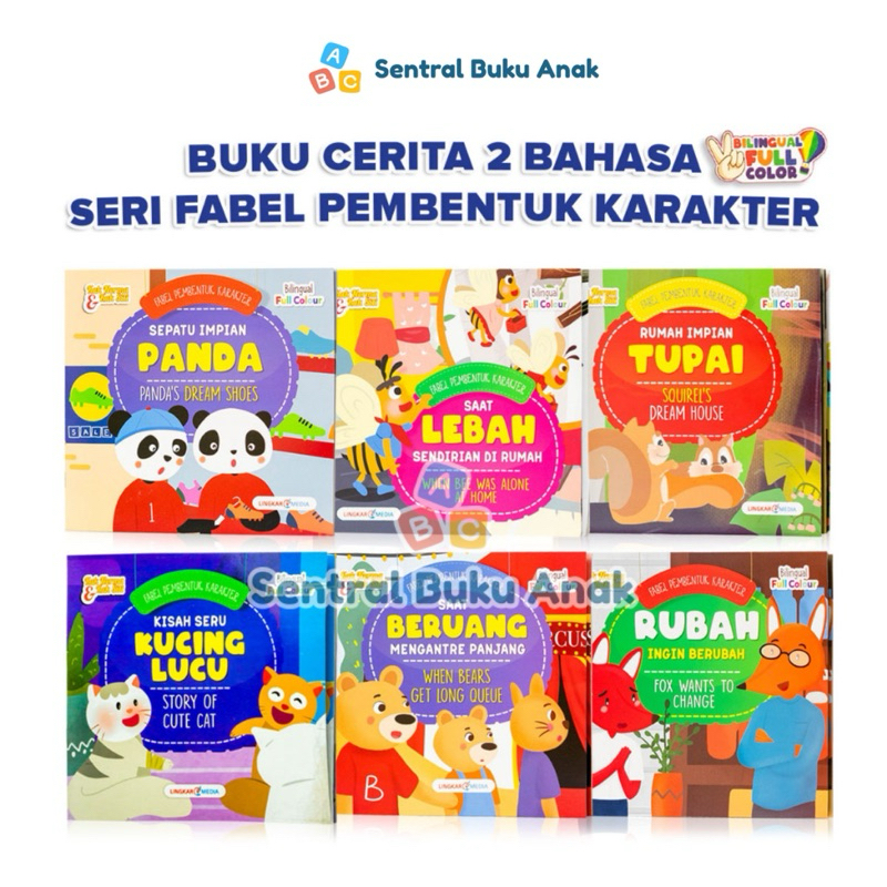 Jual Buku Cerita Anak Bergambar / Buku Dongeng Anak Bergambar Bilingual ...