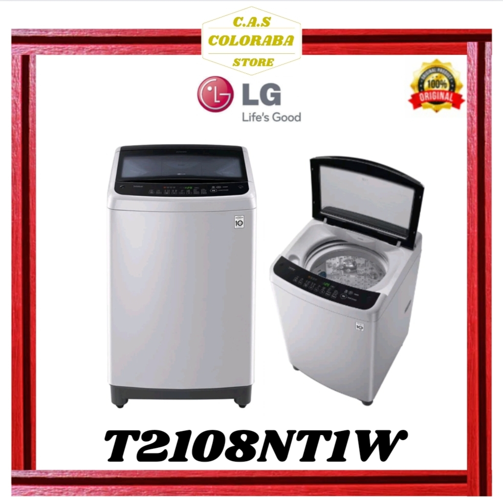Jual MESIN CUCI LG T2108NT1W MESIN CUCI TOP LOADING 8 KG T2108 2109NT1W ...