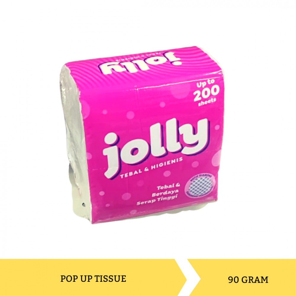 Jual Tisu Tissue JOLLY POP UP 2ply 200 sheet PROMO !!! | Shopee Indonesia