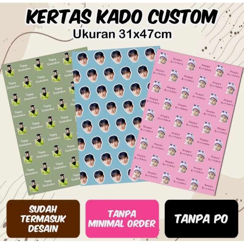 Jual KERTAS KADO CUSTOM | Shopee Indonesia