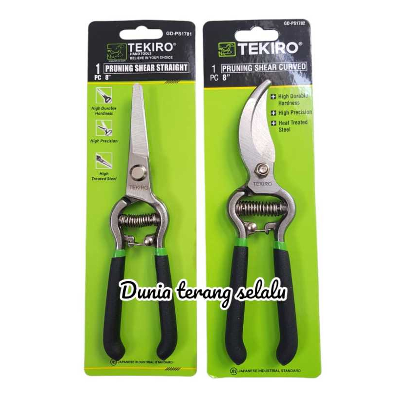 Jual Gunting Dahan TEKIRO 6" 8" Lapis Karet - Gt Ranting Bunga Tanaman ...