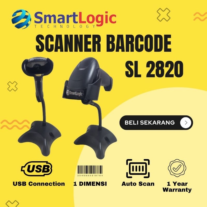 Jual Scanner Barcode SmartLogic SL-2820 | Shopee Indonesia