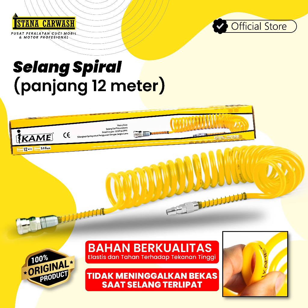 Jual Selang angin recoil spiral / Selang Angin kompresor / selang angin ...