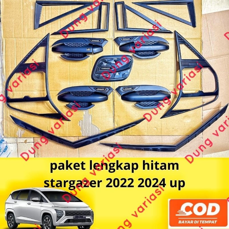Jual paket lengkap garnish outer handle tank cover stargazer hitam 2022 ...