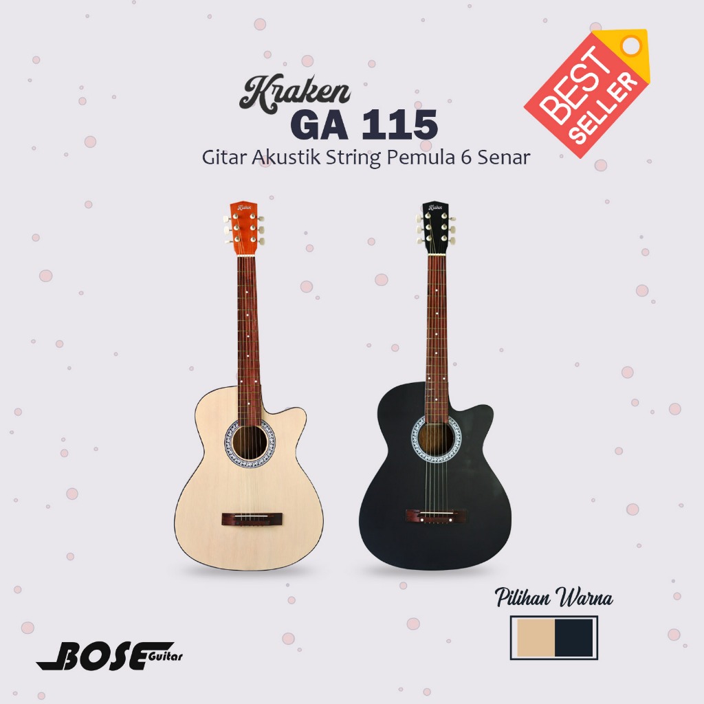 Jual Gitar Kraken GA 115 Pemula Termurah | Shopee Indonesia