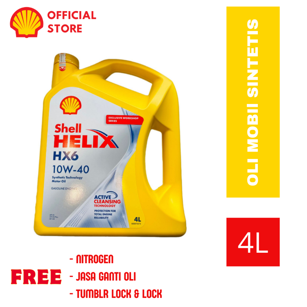 Jual Shell helix HX6 10W-40 4L | Shopee Indonesia