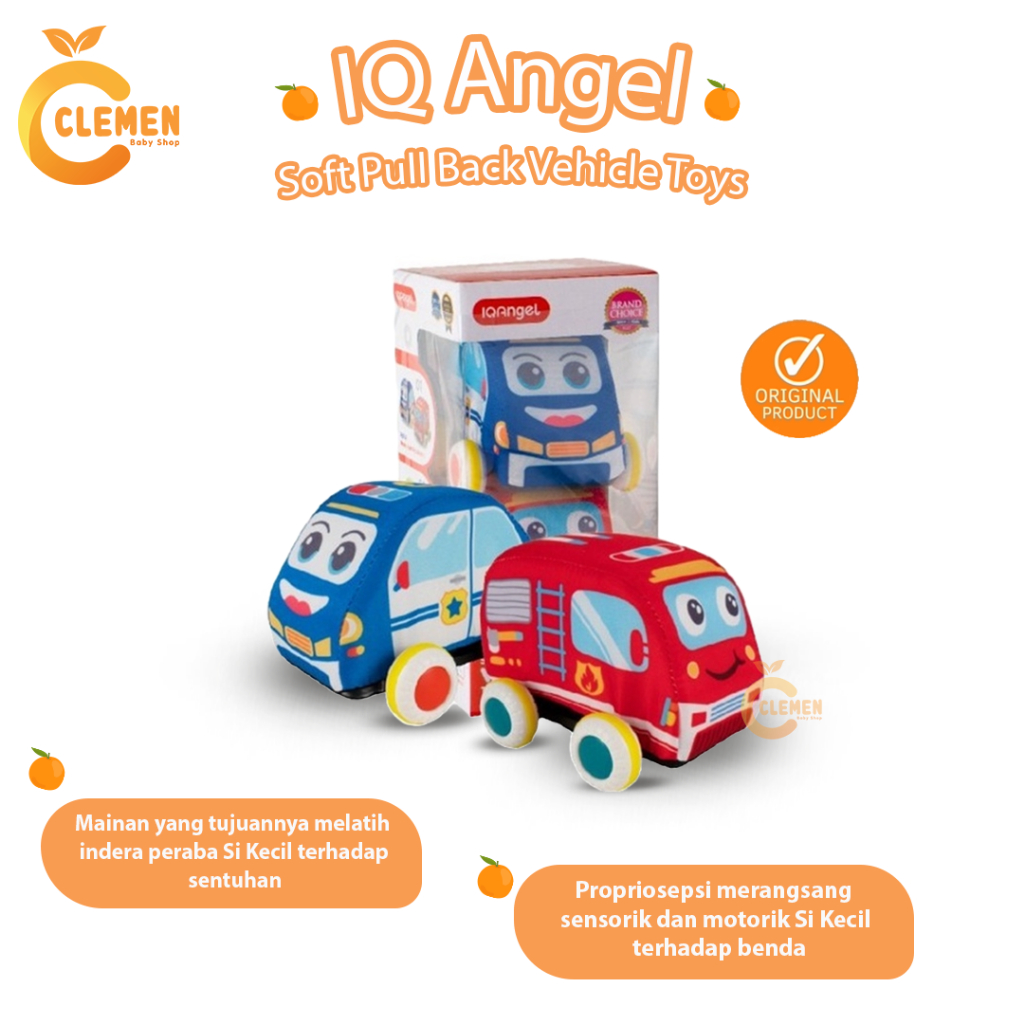 Jual IQ Angel Soft Pull Back Vehicle Toys (Mainan Anak) | Shopee Indonesia