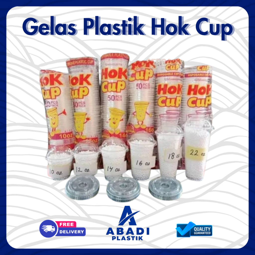 Jual [ ISI 25 & 50 ] Gelas Minuman Plastik Hok Cup | Shopee Indonesia
