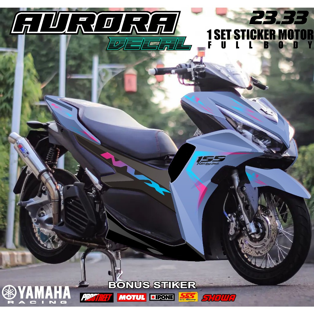 Jual COD Decal Dekal Sticker Stiker Striping Aerox 155 NEW Connected ...