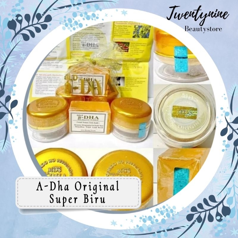 Jual ADHA GOLD SUPER ORIGINAL HOLOGRAM BIRU Cream a dha | Shopee Indonesia