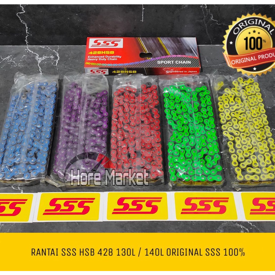 Jual Harga Heboh RANTAI SSS 428 13L 14L WARNA VIXION NINJA 15 RR CB CBR 15R GSX MX KING R15 VVA ...