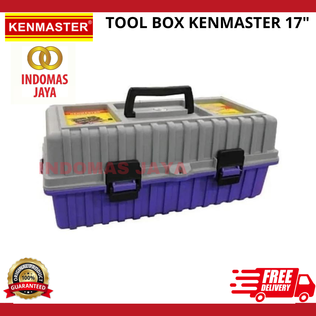 Jual Tool Box Tingkat KENMASTER 17 inch Toolbox Kotak Peralatan ...