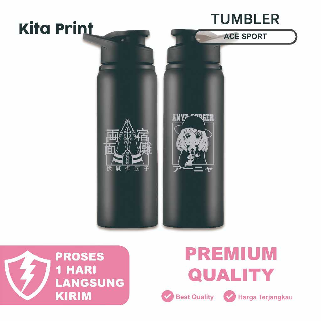 Jual Tumbler ACE Sport Run Botol 600ml Tumbler Sepeda Stainless Steel ...