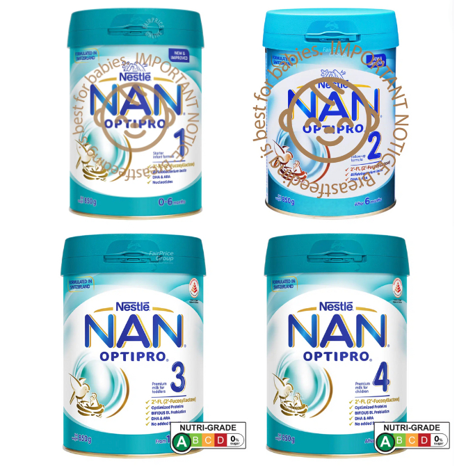 Jual Nestle Nan Optipro Growing Up Milk Formula STAGE 1 / STAGE 2 / STAGE 3 / STAGE 4 - 850g ...