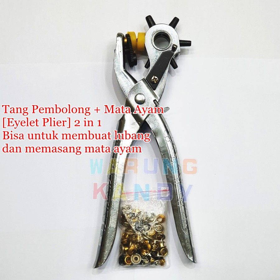 Jual Tang Pembolong + Mata Ayam [Eyelet Plier] 2 in 1 | Shopee Indonesia