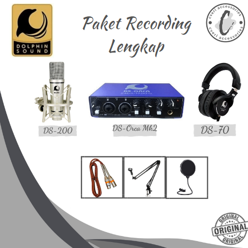 Jual Dolphin Sound DS Orca MK2-DS70-DS200 Paket Recording Lengkap ...