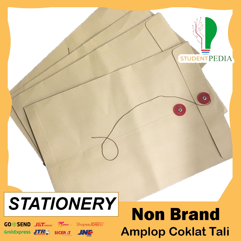 Jual Amplop Coklat Tali Ukuran 25x35cm 1 Pack Isi 10 Pcs / Amplop Polos ...
