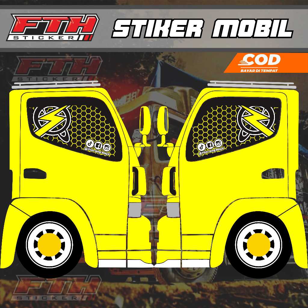 Jual Stiker One way Kaca Samping Truck Canter - Gambar minion Zombie ...