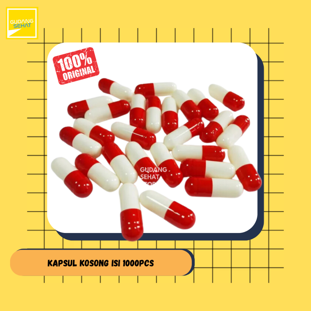 Jual Kapsul Kosong no. 00 / Capsule / Capsul uk. 00 / Cangkanmg kosong ...