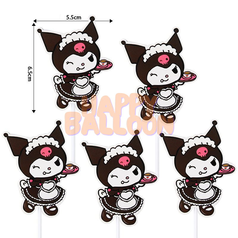 Jual Banner dan Cake Topper Happy Birthday Tema Kuromi | Shopee Indonesia