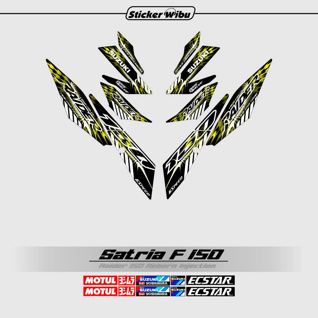 Jual STRIPING SATRIA INJEKSI 150 MOTIF 18 / F150 / SATRIA F 150 / 2016 ...