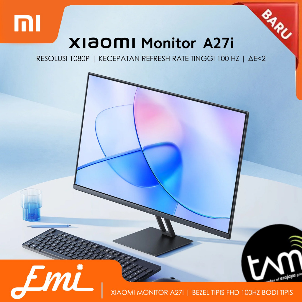 Jual Mi Monitor A27i Layar Bezel Tipis 27 Inch FHD 1080P 100Hz 99% sRGB ...