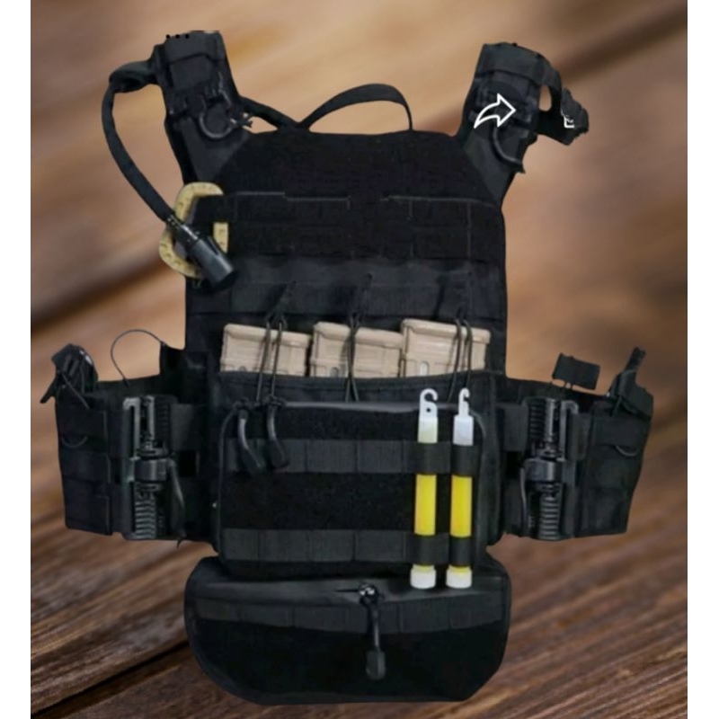 Jual bodyvest Nakula hitam tactical rompi brimob | Shopee Indonesia