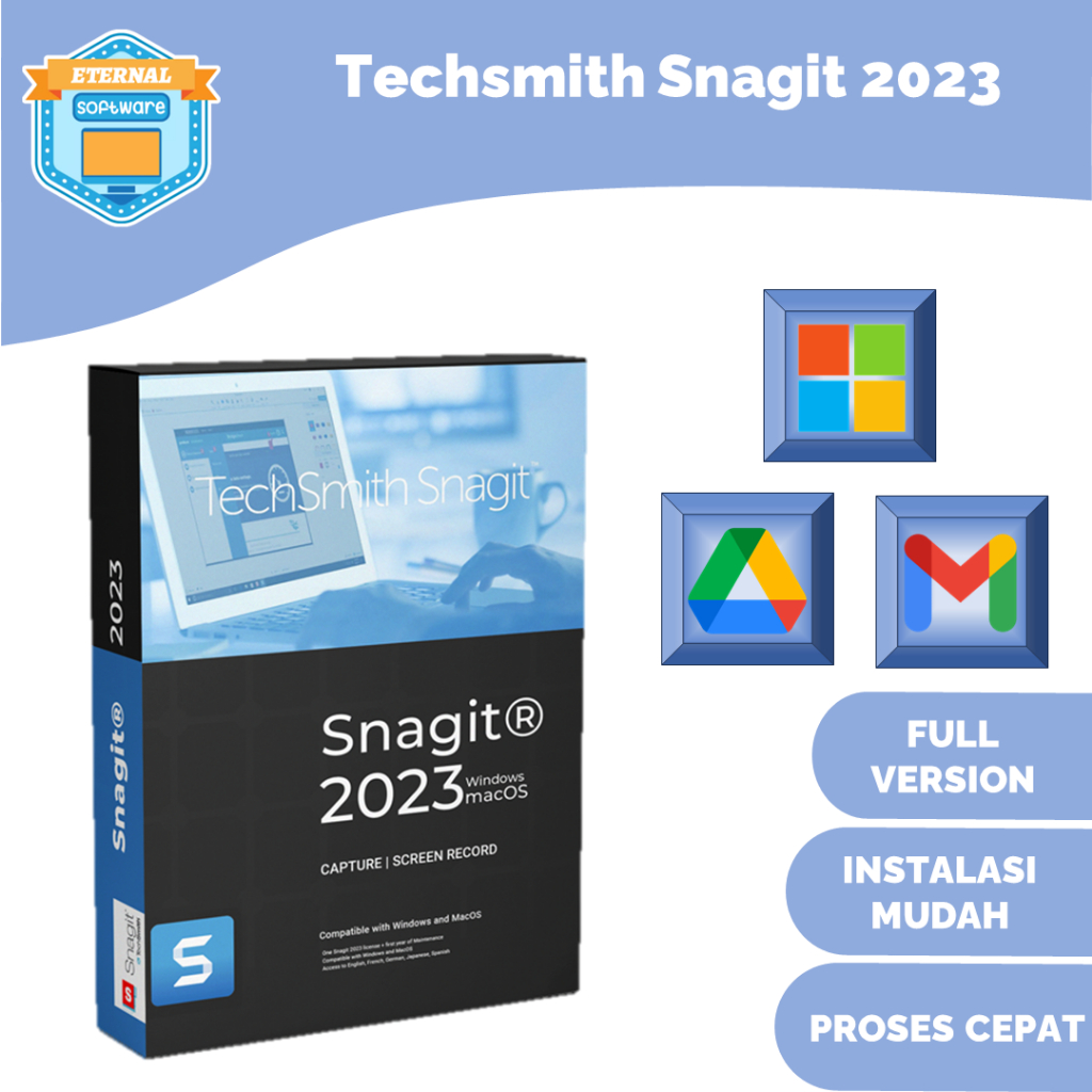 Jual Techsmith Snagit 2023 Full Version No Trial Pro Permanen Aplikasi WIndows Full Lisensi ...