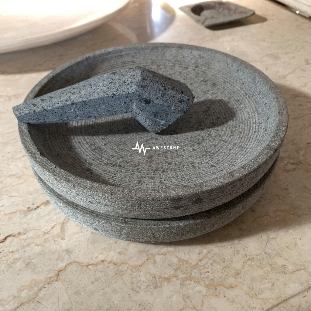 Jual Cobek Batu Asli Gunung Free Ulekan Ukuran 25cm & 30cm | Shopee ...