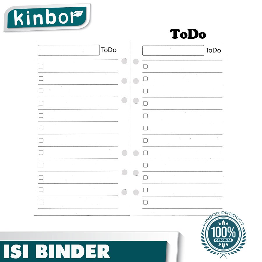 Jual Isi Binder A6 / Isi binder to do / Isi binder grid / Refil Binder ...