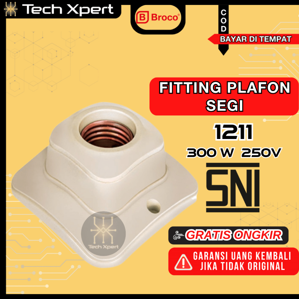Jual FITTING PLAFON BESAR BROCO 1211 NEW CEILING LAMP HOLDER | Shopee ...