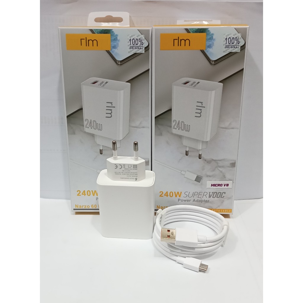 Jual Charger RLM Narzo 60 Pro 240W Super Vooc Power Adapter Support ...