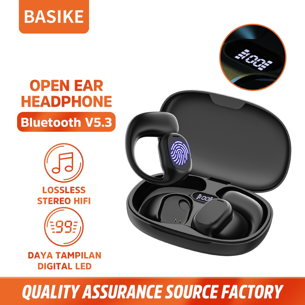 Jual BASIKE Headset Gaming Bluetooth 5.3 Musik HIFI Over Ear Sport for ...