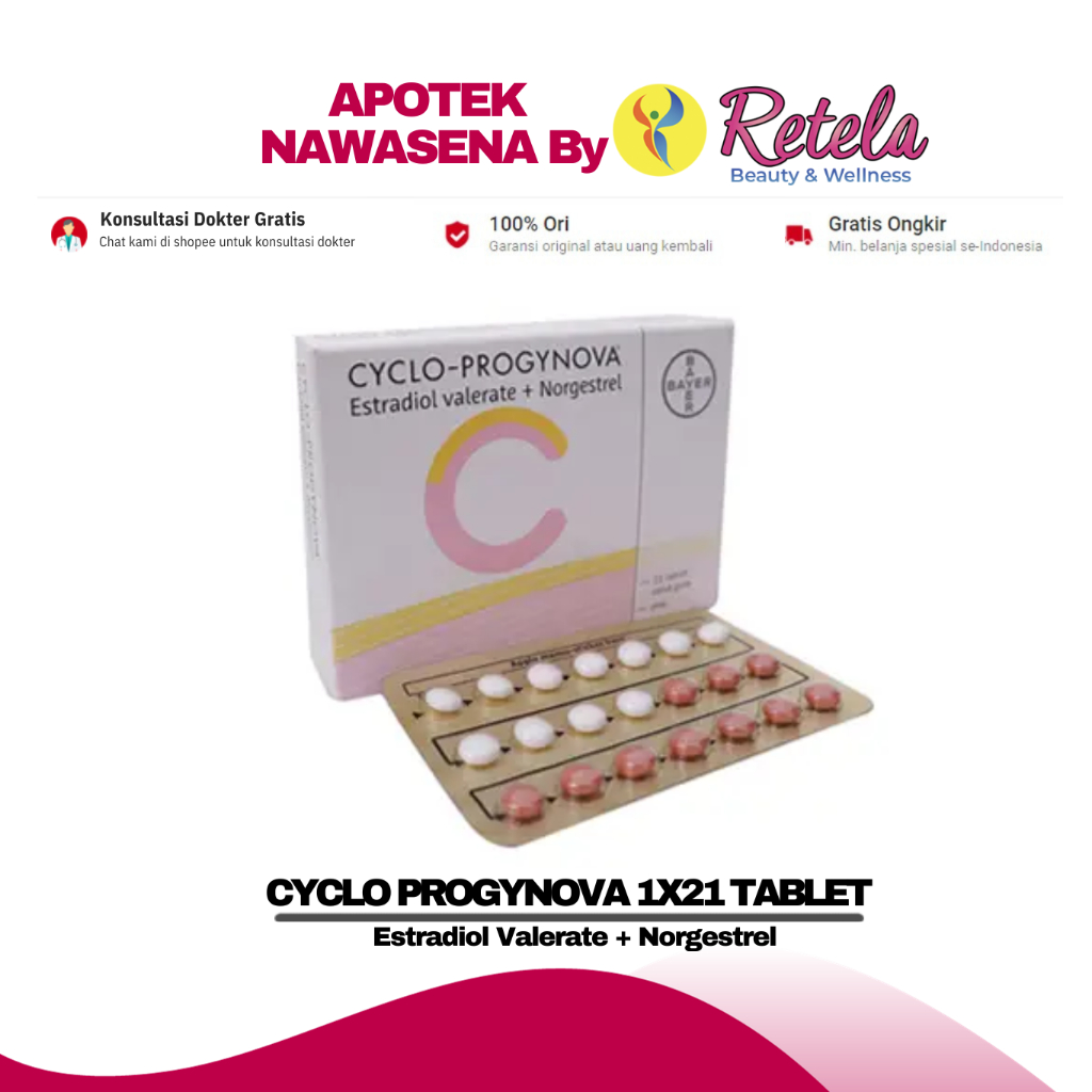 Jual CYCLO PROGYNOVA 1X21 TABLET | Shopee Indonesia