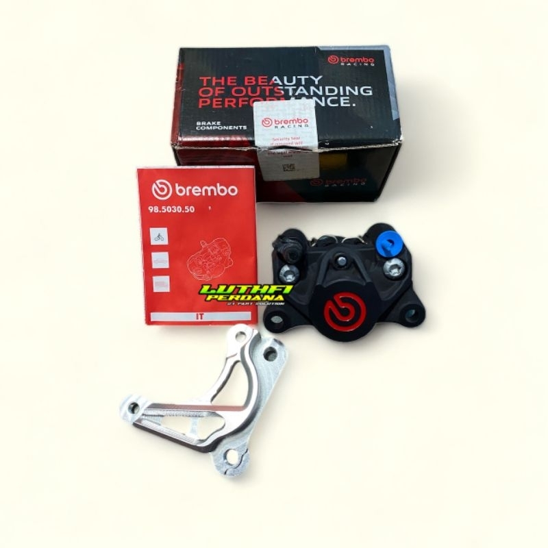 Jual KALIPER BREMBO 2 PISTON ORIGINAL ITALY YAMAHA F1ZR 125Z JUPITER Z INCLUDE BREKET 300MM ...