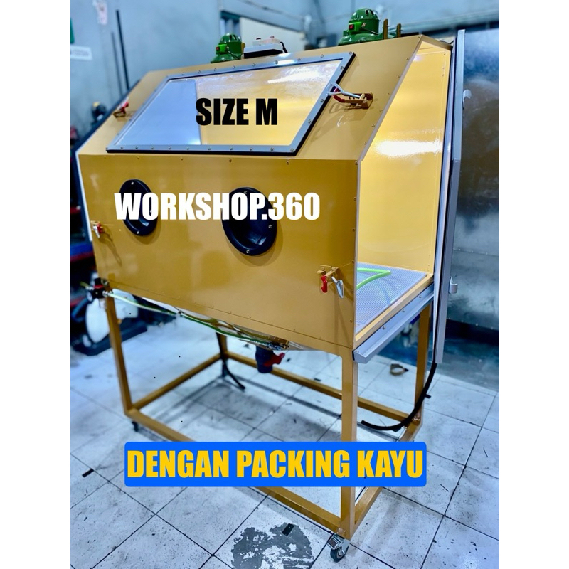 Jual MESIN SANDBLASTING CABINET , SAND BLASTING (Size M Dengan Packing ...