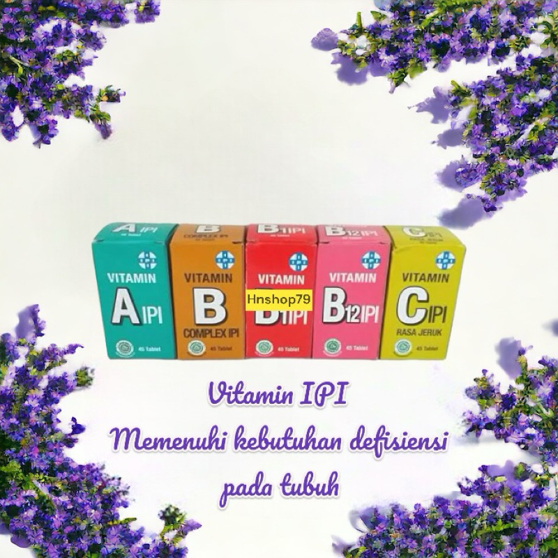 Jual Vitamin A B1 B12 B Complex C IPI | Shopee Indonesia