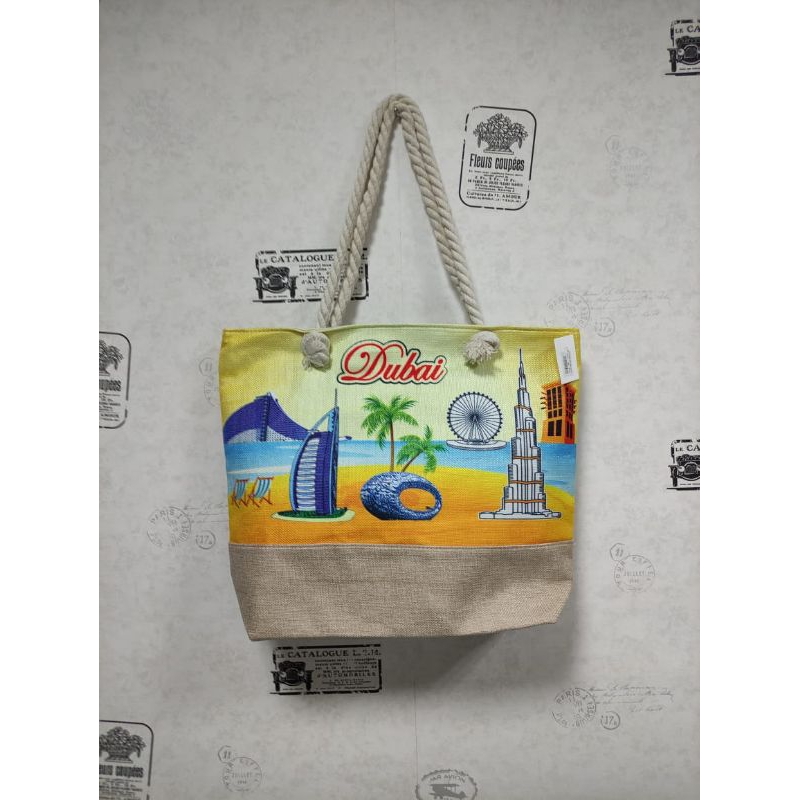 Jual Totebag Dubai printing JUMBO| tas wanita| tote| oleh oleh dubai ...