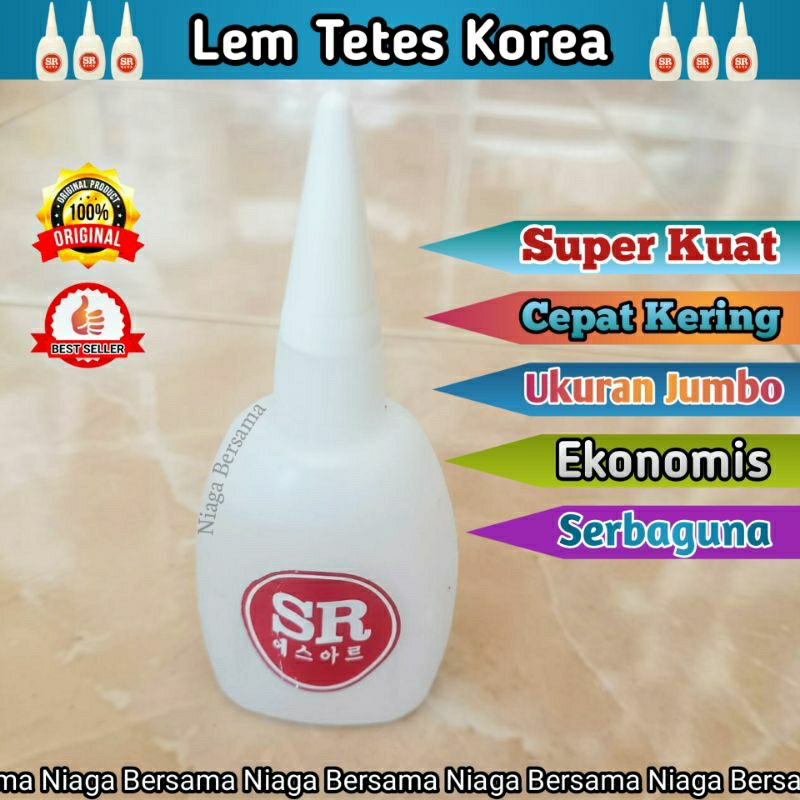 Jual Lem Tetes Korea Jumbo 40 gr Serbaguna | Shopee Indonesia