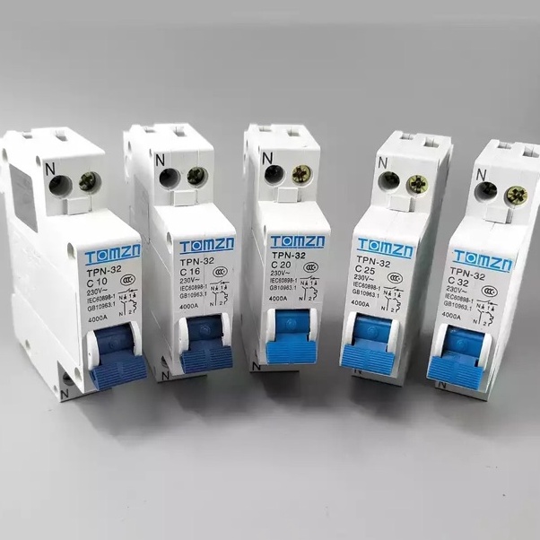 Jual S MCB AC 6A 1A 16A 2A 25A 32A Tpn 1P N Mini Circuit Breaker Serba ...