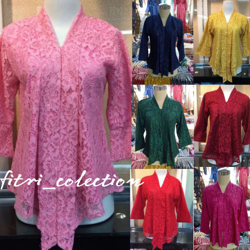 Jual Atasan Kebaya Jumbo Kutubaru Modern Ld 130 XXXXL 4L Baju Kondangan Kartini Wisuda Pesta ...