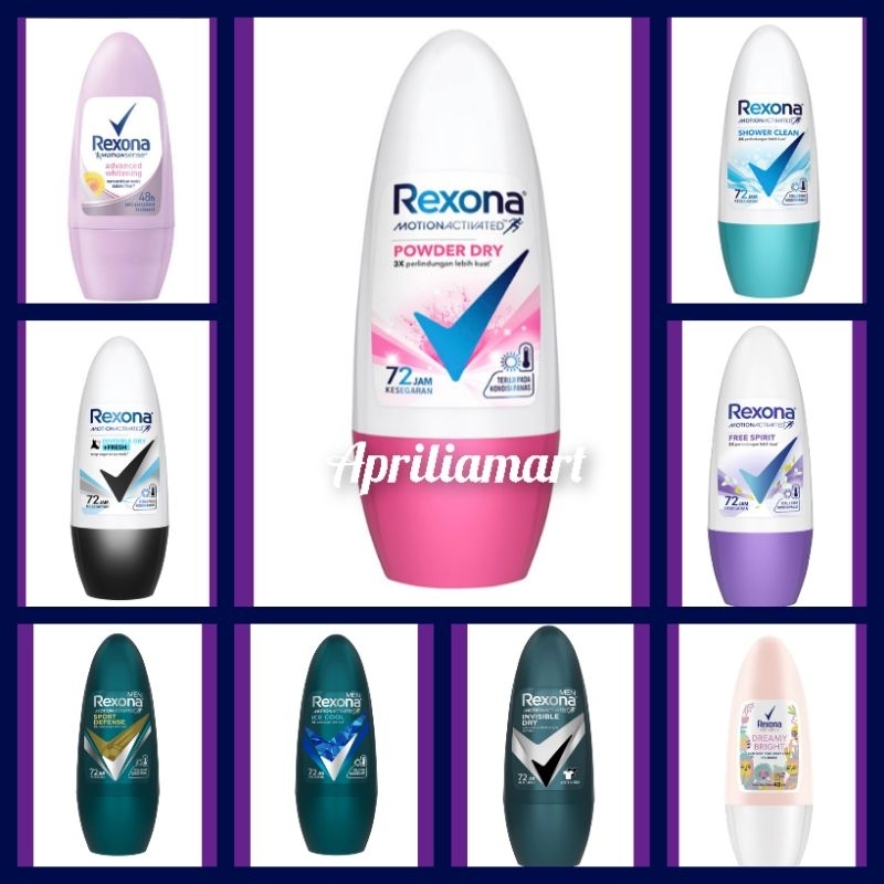 Jual Rexona Deodorant Roll On Cowok/Cewek 45ml | Shopee Indonesia