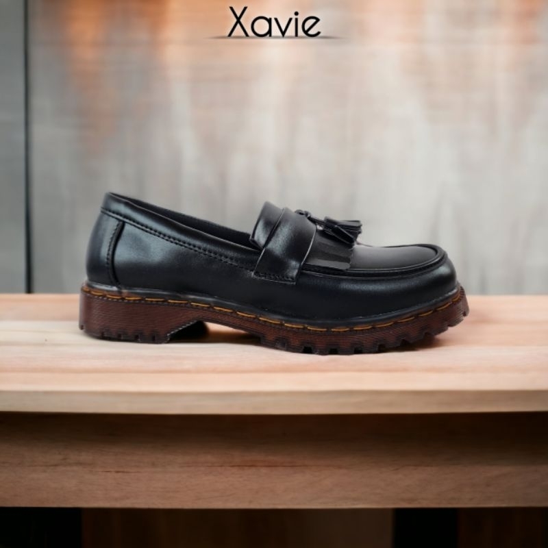 Jual Sepatu docmart slip on wanita cewek cewe XAVIE casual formal kerja ...