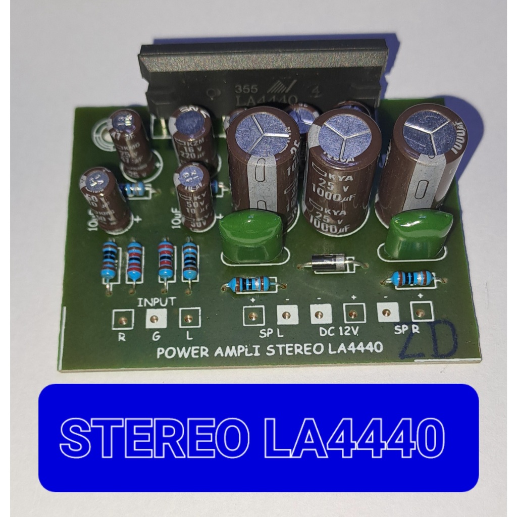 Jual KIT POWER AMPLI MINI STEREO LA4440 DC12V | Shopee Indonesia