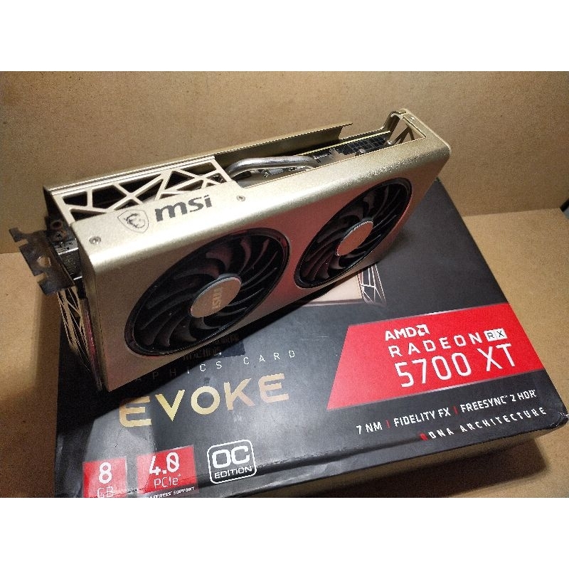 Jual Rx 5700 xt 8gb msi evoke gold limited edition ddr6 256bit | Shopee ...