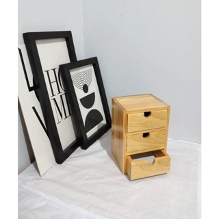 Jual rak serbaguna kayu/tempat perlengkapan kantor/rak aesthetic/rak ...