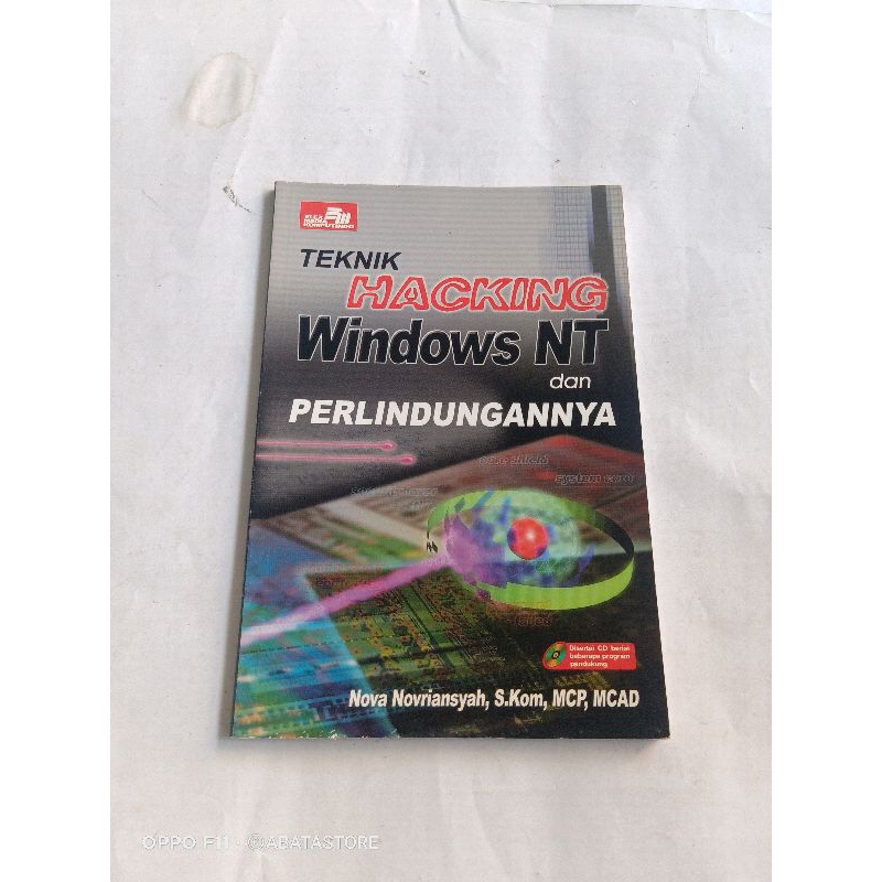 Jual BUKU TEKNIK HACKING WINDOWS NT DAN PERLINDUNGANNYA NOVA NOVRIANSYAH S KOM | Shopee Indonesia