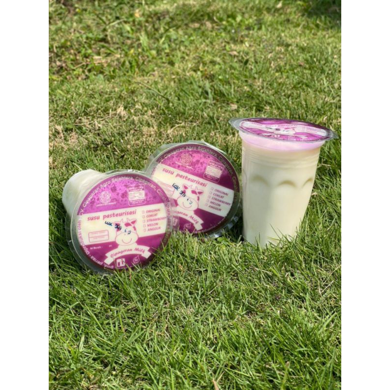 Jual susu Pasteurisasi cup/susu aneka rasa 180ml | Shopee Indonesia