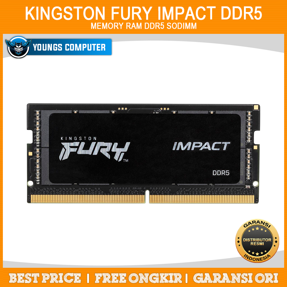 Jual RAM Kingston DDR5 Fury IMPACT Sodimm 8GB 16GB 32GB - 4800Mhz 5600MHz | Shopee Indonesia